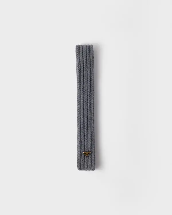 Prada Wool Scarf - Slate Gray