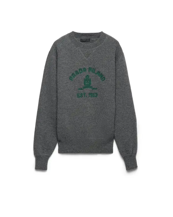 Prada Cashmere Crew-neck Sweater
