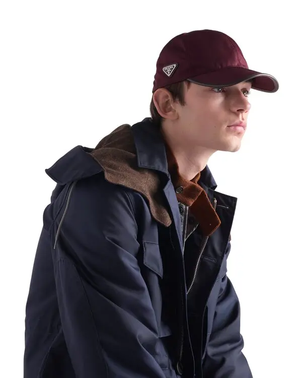 Prada Re-nylon Baseball Cap - Red