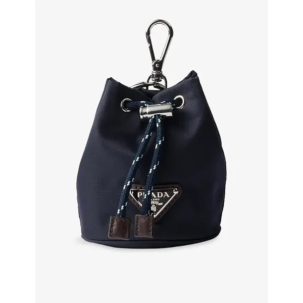 Prada Speedrock Mini Icon Re-nylon Bag Charm - Blue