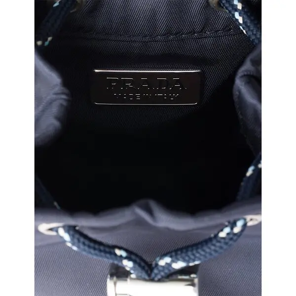 Prada Speedrock Mini Icon Re-nylon Bag Charm - Blue