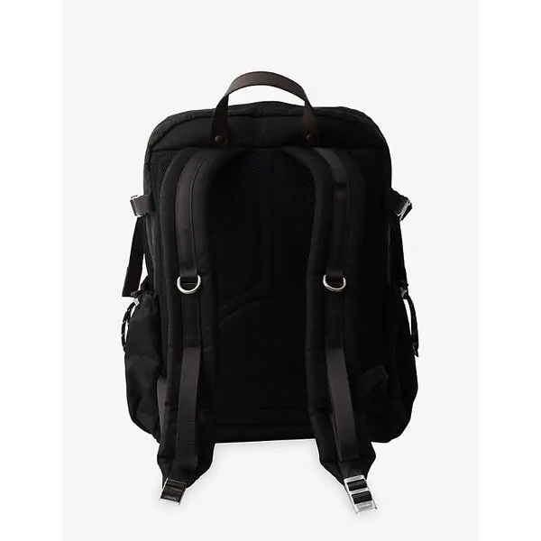 Prada Re-nylon And Leather Backpack - Black