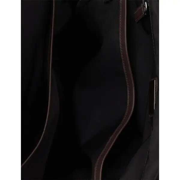 Prada Re-nylon And Leather Backpack - Black