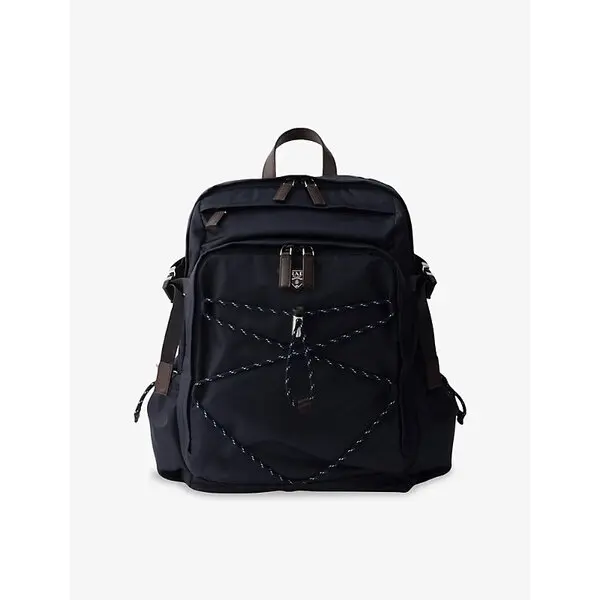 Prada Re-nylon And Leather Backpack - Blue