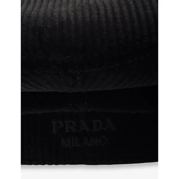 Prada Corduroy Cap - Black