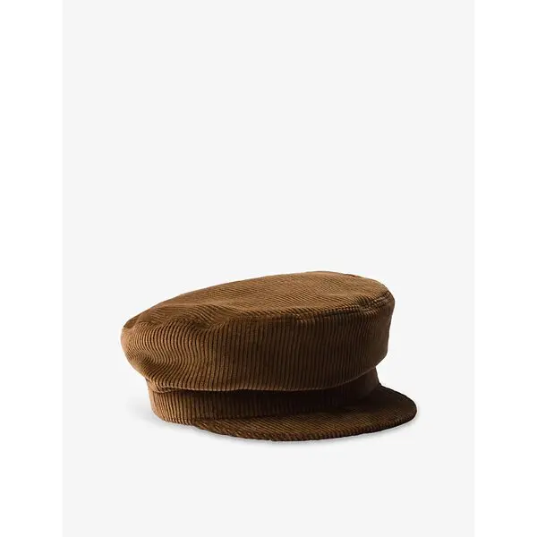 Prada Cotton Corduroy Cap - Brown