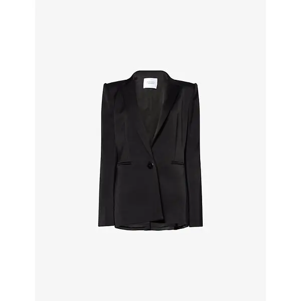 Galvan Sculpted Single-breasted Woven Blazer