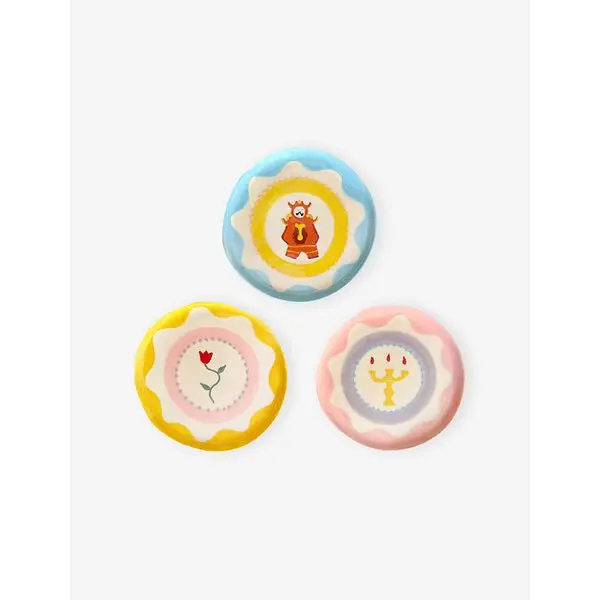 LAETITIA ROUGET Disney X Beauty And The Beast Stoneware Jewellery Set Of Three - One-color