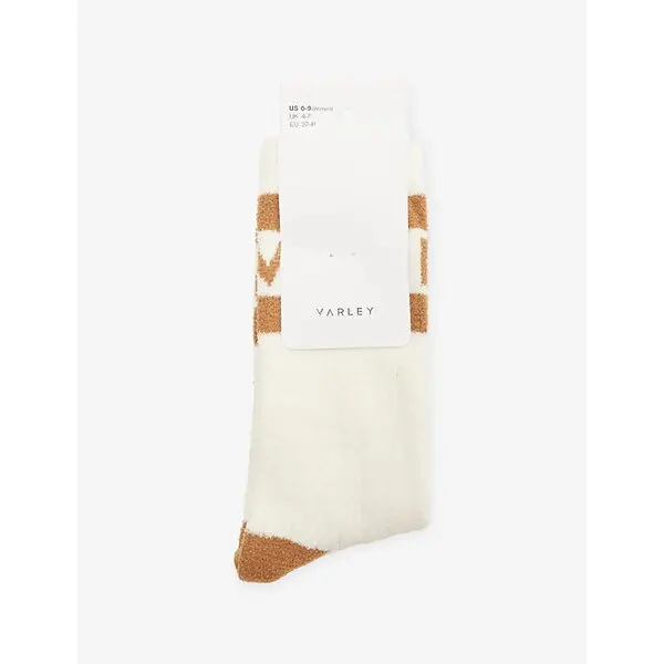 Varley Spencer Stretch-woven Socks - Egret/golden Bronze