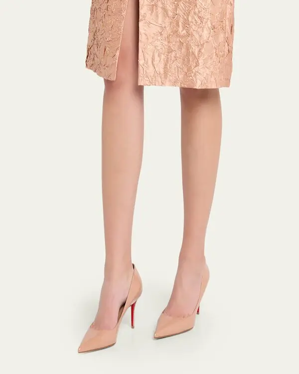 CHRISTIAN LOUBOUTIN 80mm Miss Z Patent Pumps - Blush