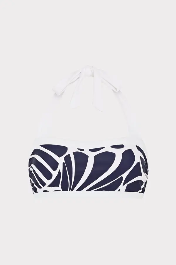 MILLY Abstract Kai Print Bandeau Halter Top