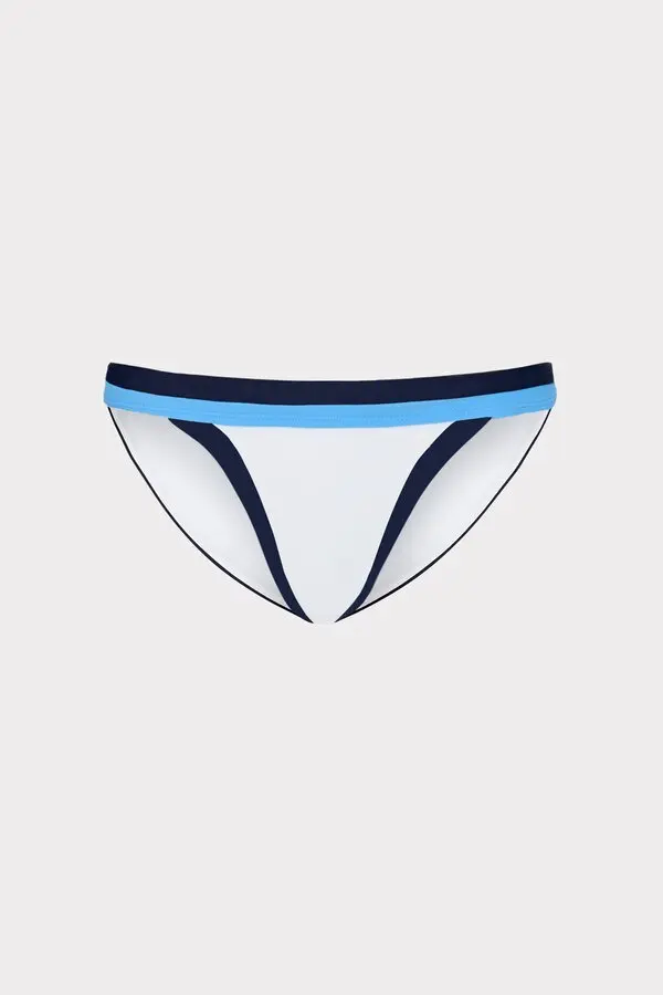 MILLY Color Block Bikini Bottom - Navy