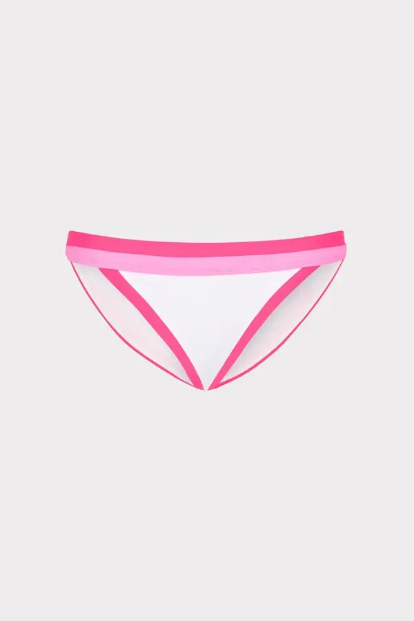 MILLY Positano Color Block Bikini Bottom - Milly Pink