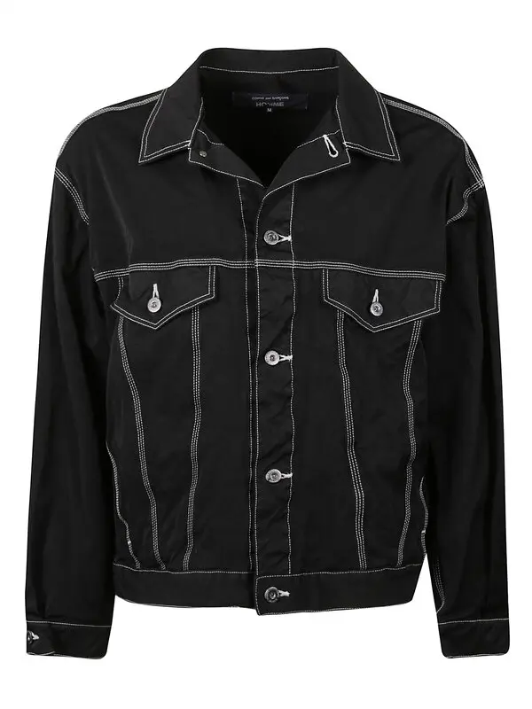Comme Des Garçons Denim Jacket With Contrast Stitching