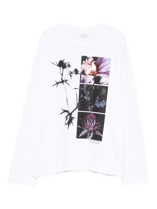 Dries Van Noten Hegland Long-sleeved T-shirt - White