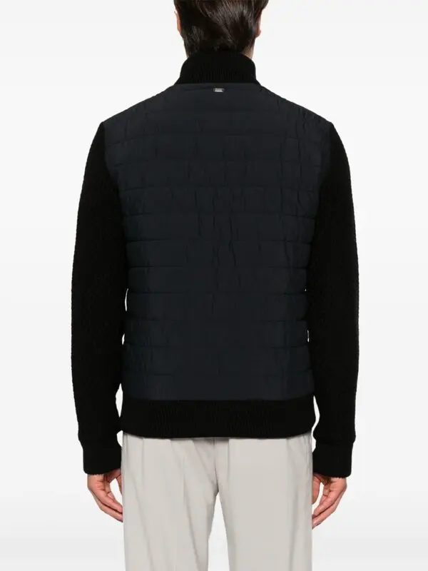 Herno Nylon And Wool Bomber Jacket