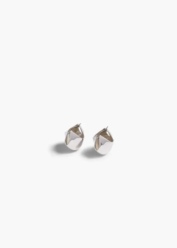 Khaite Small Lotus Hoop Earrings - Silver