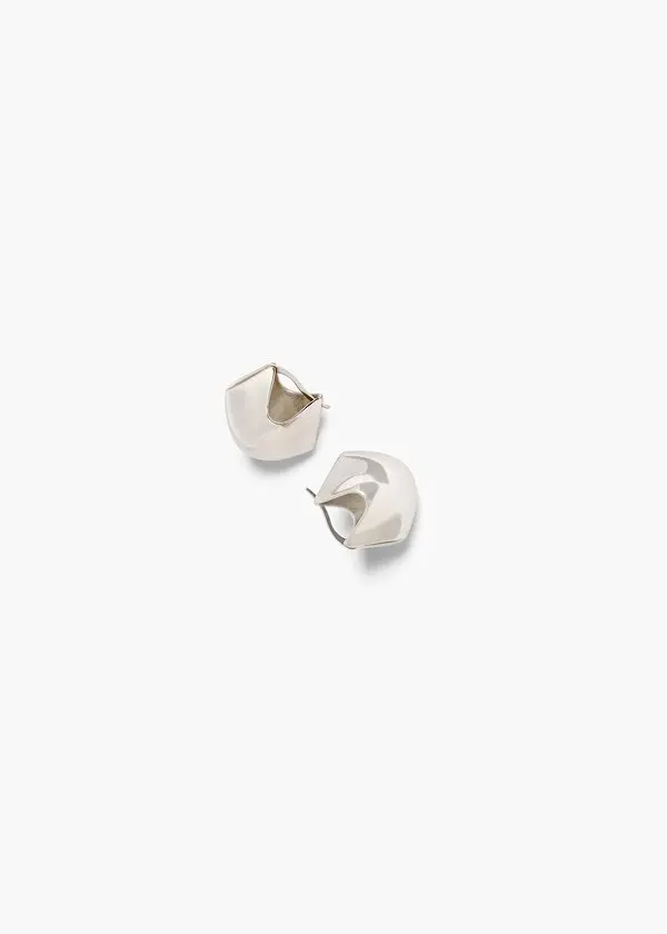 Khaite Small Lotus Earrings - Silver