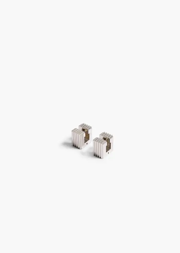 Khaite Small Empire Clip-on Earrings - Silver