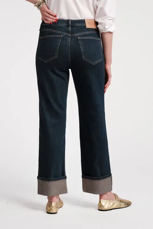 FRANCES VALENTINE Smarty Cuffed Jean - Denim