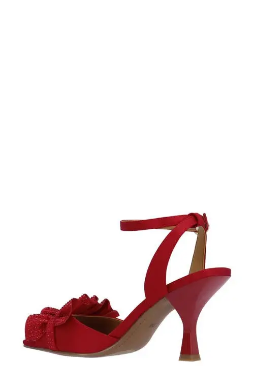 J. Reneé Almita Ankle Strap Sandal - Red