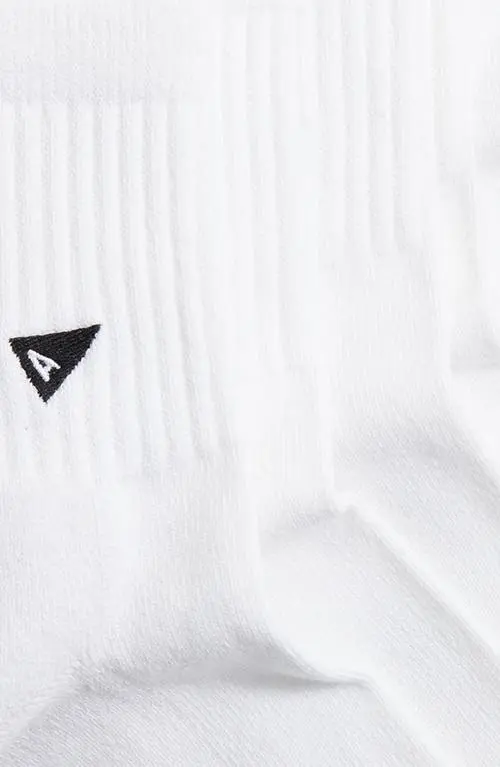 ARVIN GOODS Assorted 3-pack Quarter Crew Socks - White