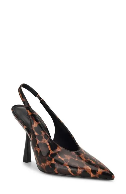 Nine West Kates Slingback Pointed Toe Pump - Dark Brown