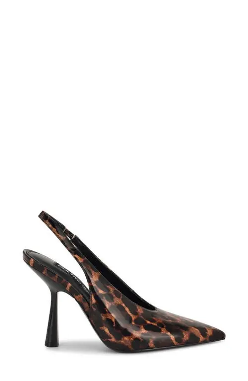 Nine West Kates Slingback Pointed Toe Pump - Dark Brown