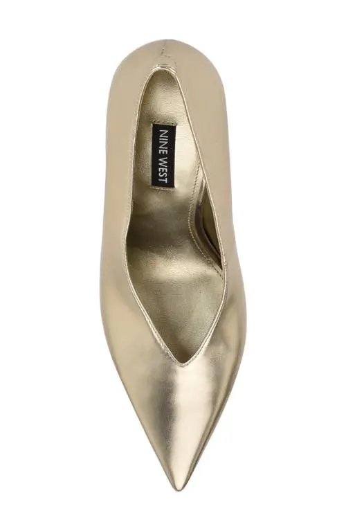 Nine West Lorela Pointed Toe Pumps - Gold