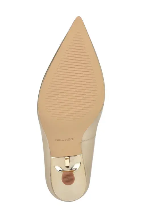Nine West Lorela Pointed Toe Pumps - Gold