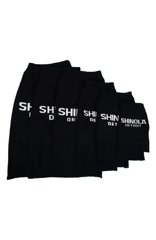 Shinola Logo Jacquard Dog Sweater