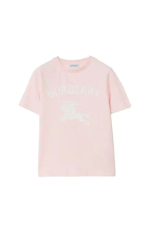 Burberry Ekd Stretch Cotton T-shirt - Ice Pink