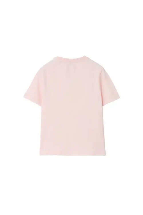 Burberry Ekd Stretch Cotton T-shirt - Ice Pink