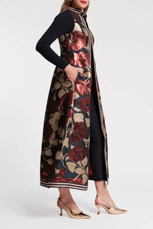 FRANCES VALENTINE Susie Floating Floral Maxi Jacket