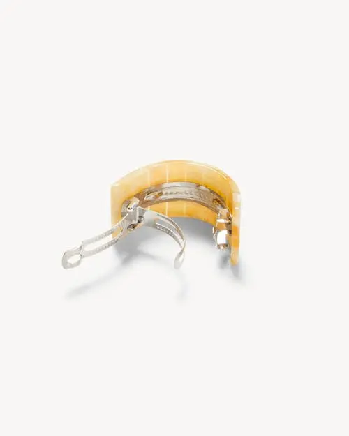 MACHETE French Pony Barrette - Sea Shell Checker