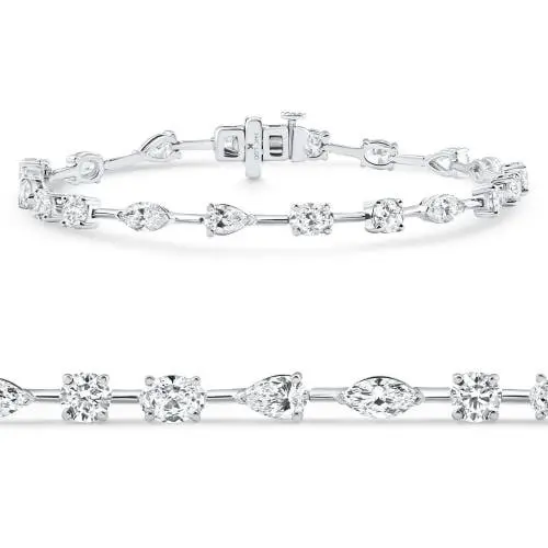 BLISS DIAMOND 8ct Diamond Tennis Bracelet In 14k Gold - 14k White Gold