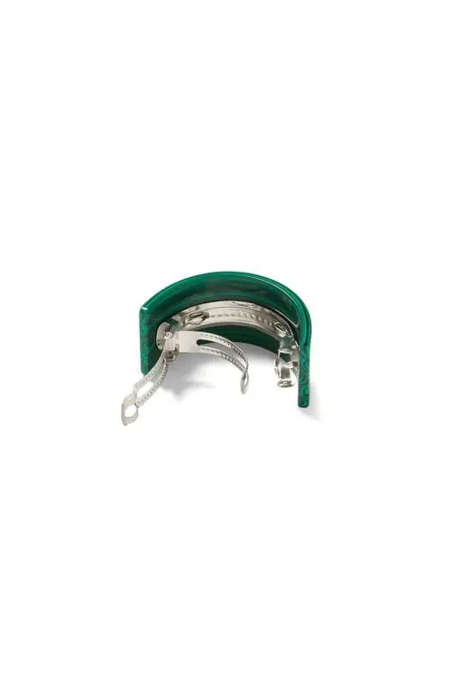 MACHETE French Pony Barrette - Malachite