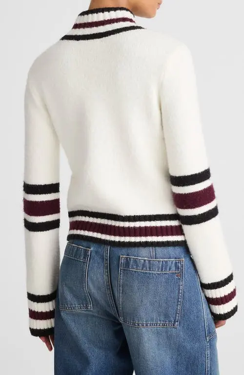 Madewell Rib Trim Mock Neck Sweater