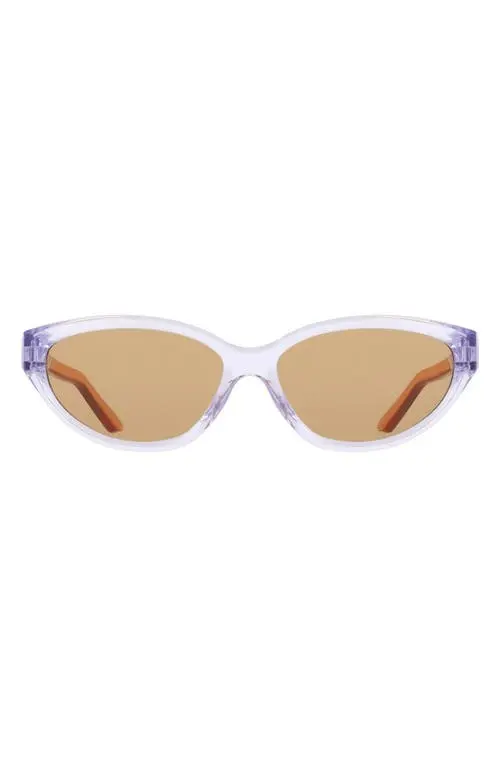 Nike Tide Solar 57mm Cat Eye Sunglasses - Amethyst Tint/amber