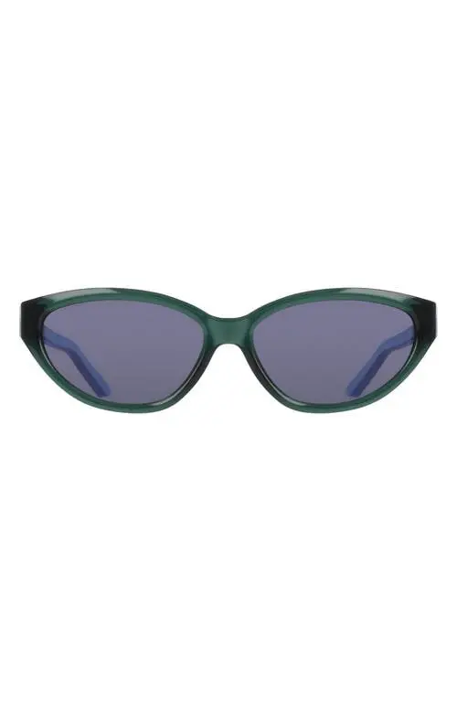 Nike Tide Solar 57mm Cat Eye Sunglasses - Vintage Green/blue
