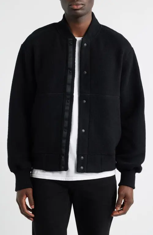 Canada Goose Fleece Bomber Jacket - Black - Noir