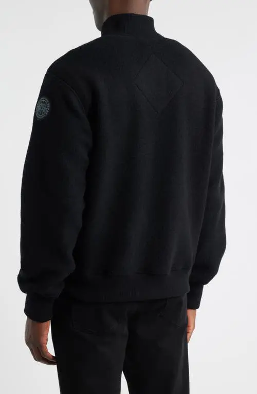 Canada Goose Fleece Bomber Jacket - Black - Noir