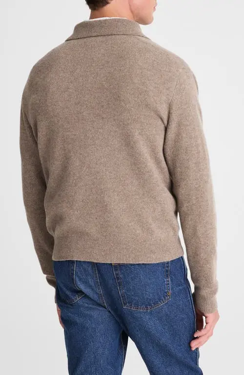 Madewell Merino Wool Polo Sweater - Heather Grey
