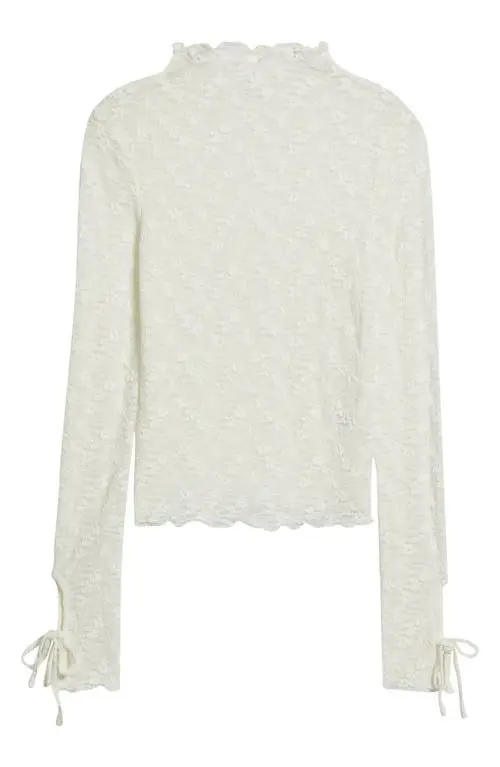 Bp. Funnel Neck Lace Top - Ivory