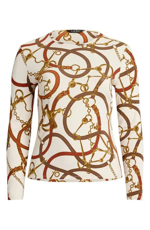 Ralph Lauren Katharin Chain Print Top