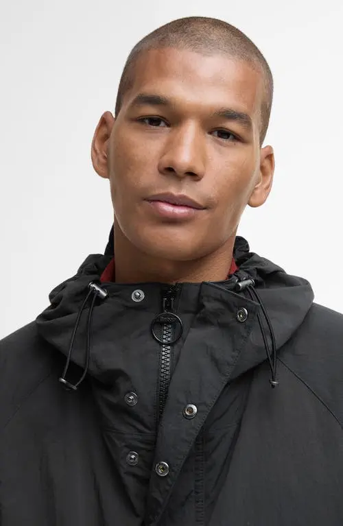 Barbour Hooded Waterproof Jacket - Black