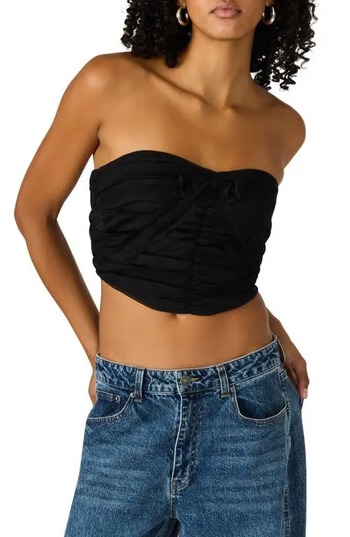 Steve Madden Martine Strapless Crop Top