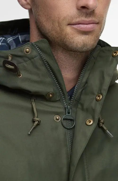 Barbour Modern Lorden Waterproof Hooded Jacket - Olive