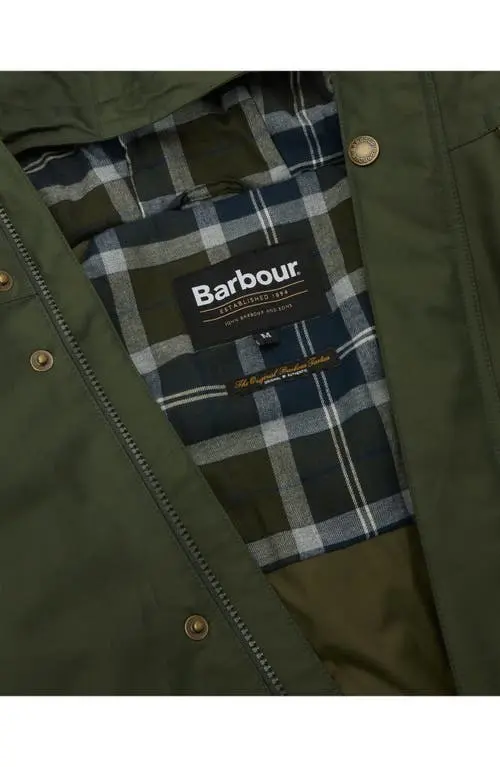 Barbour Modern Lorden Waterproof Hooded Jacket - Olive
