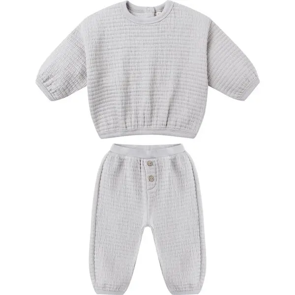 QUINCY MAE Smocked Top & Jogger Set